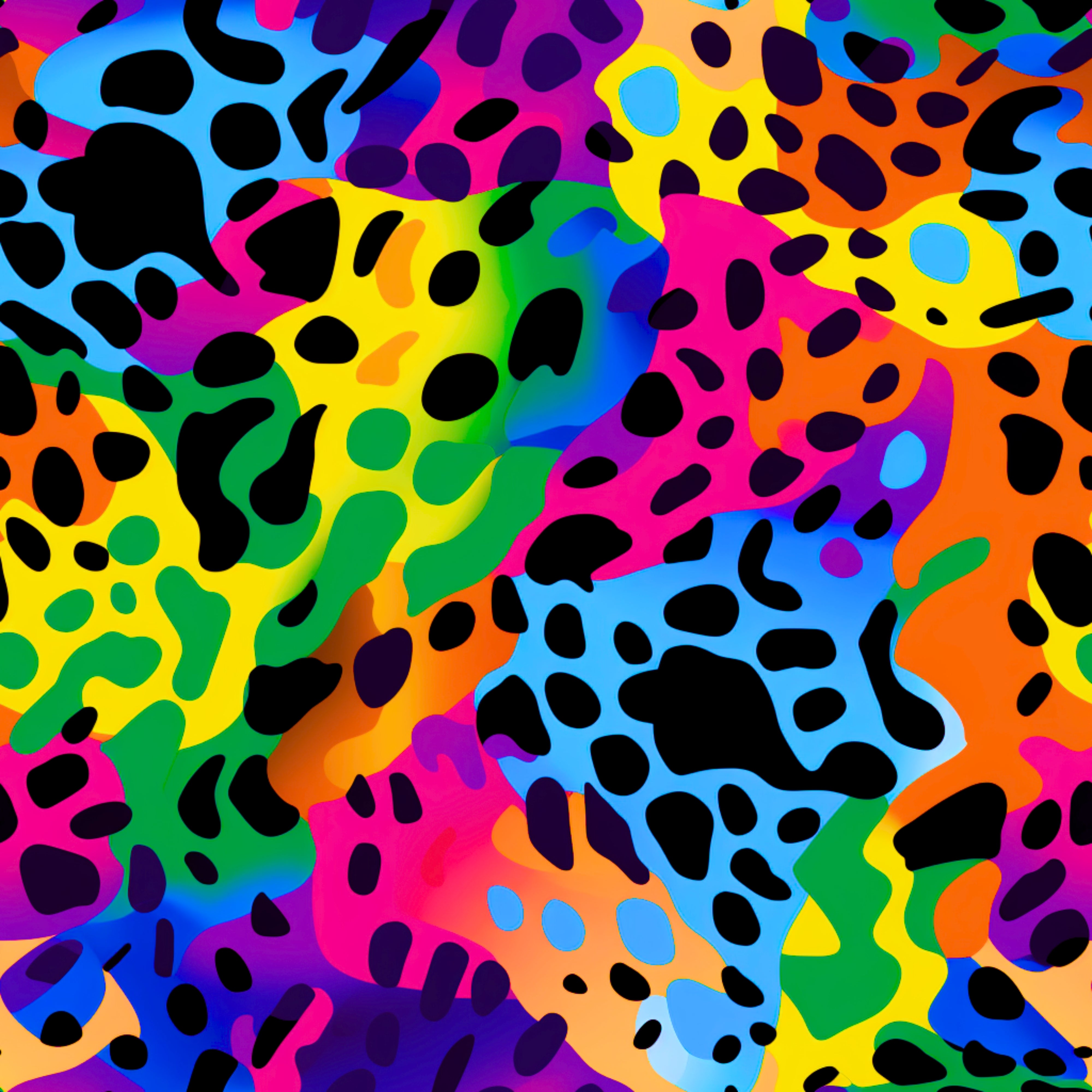 Rainbow Leopard leggings, skorts, and biker shorts with pockets ...