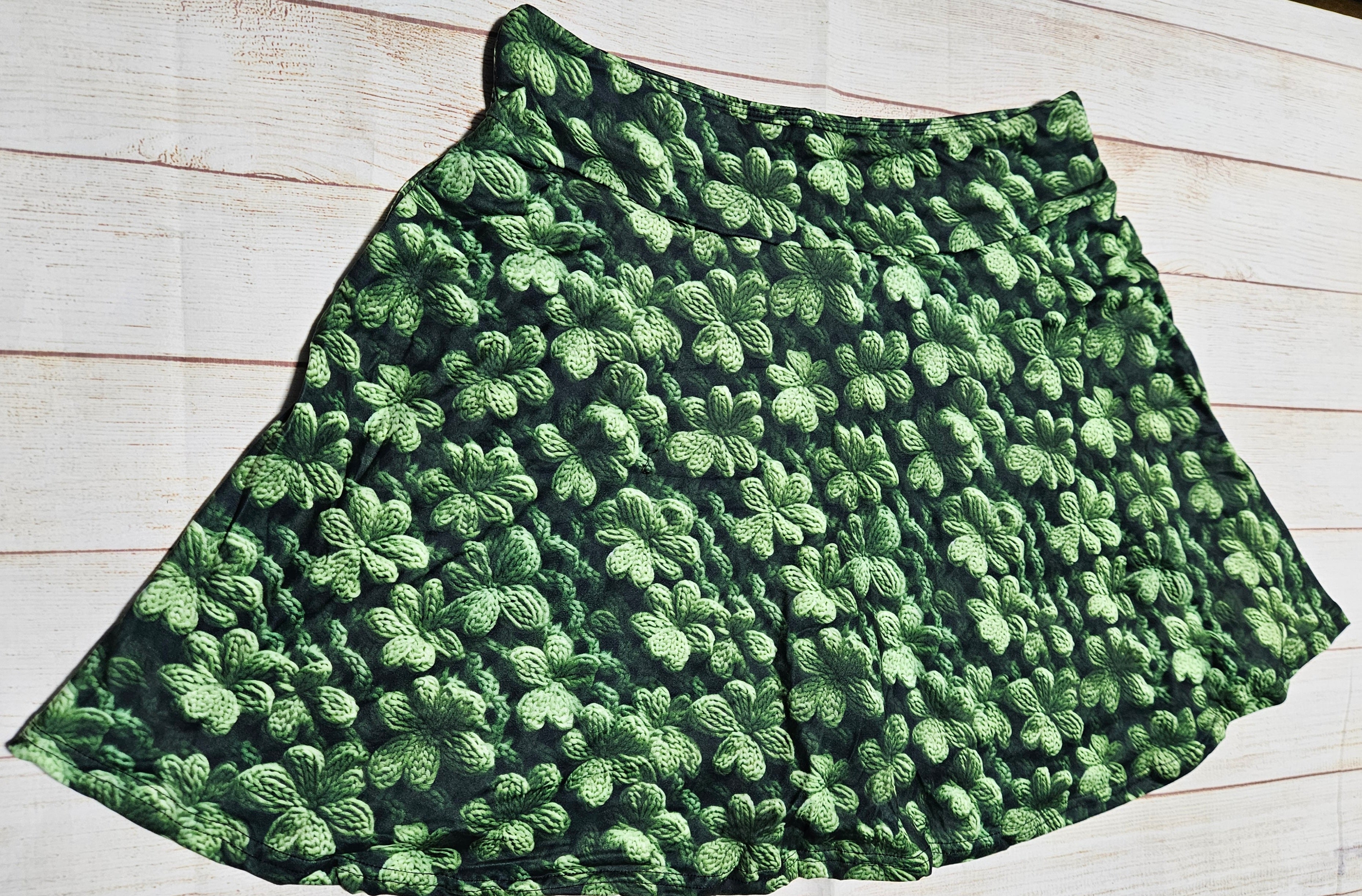 Embroidered Shamrocks skort – Brylah Fashions Wholesale