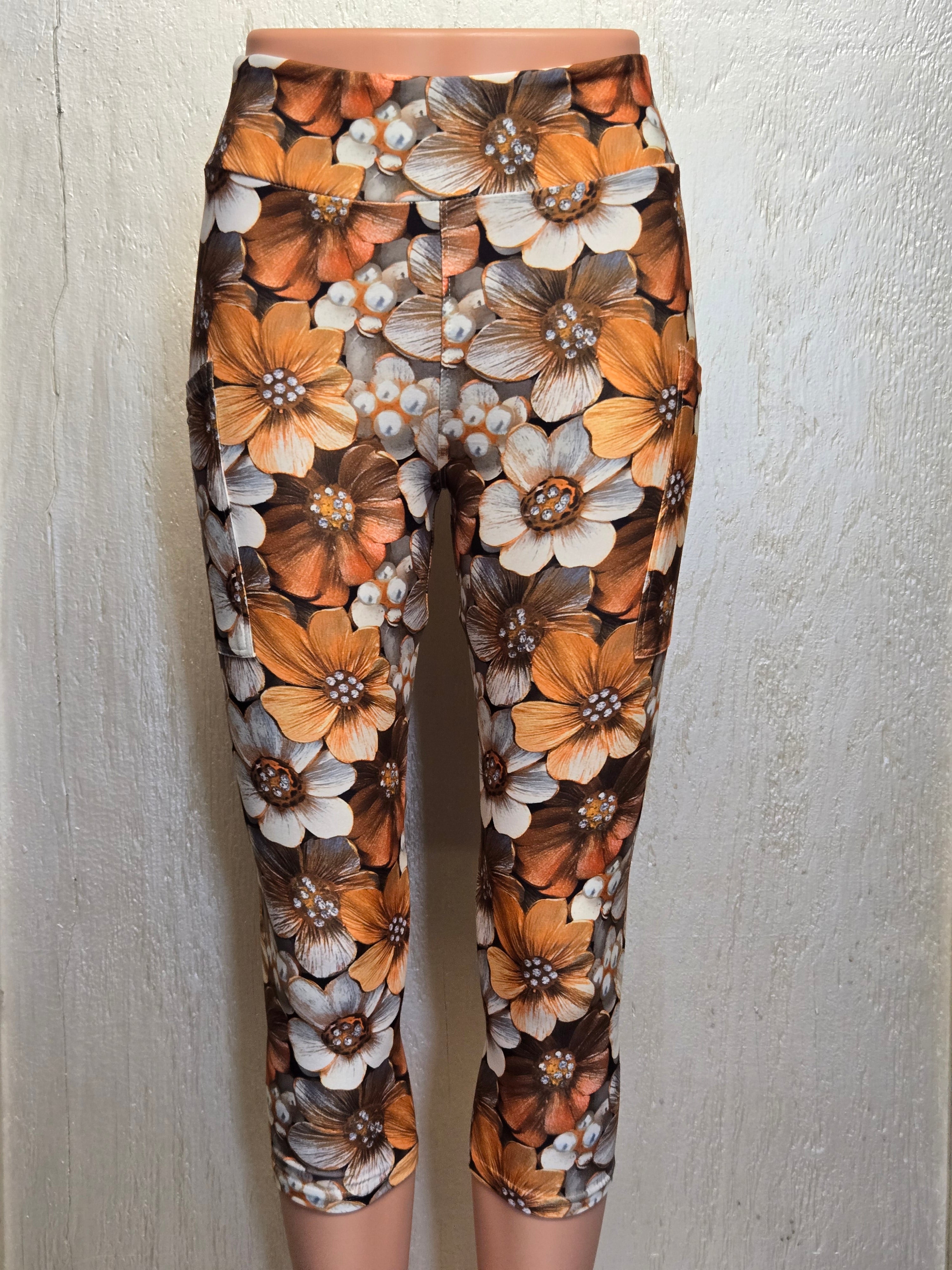 Diamond Flower skorts and capris with pockets – Brylah Fashions Wholesale